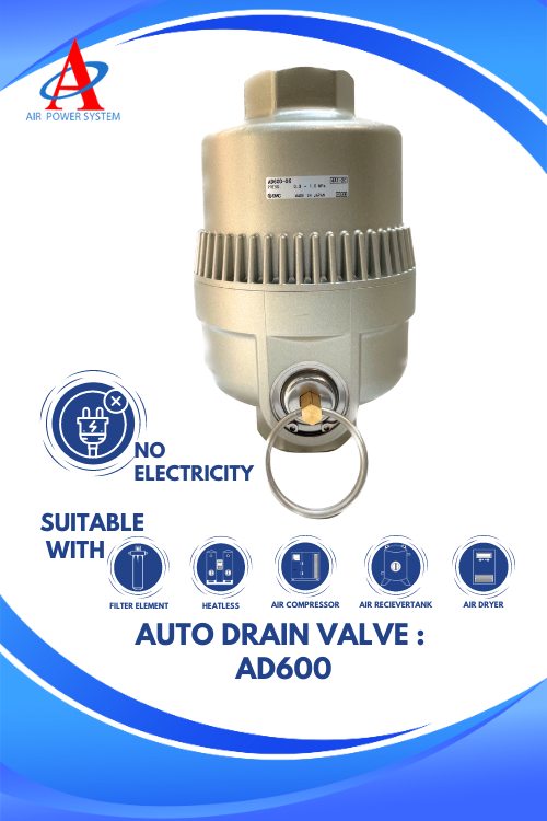 ออโต้เดรนลูกลอย/Trap Drain/Auto Drain Valve: AD600 - airpowersystem