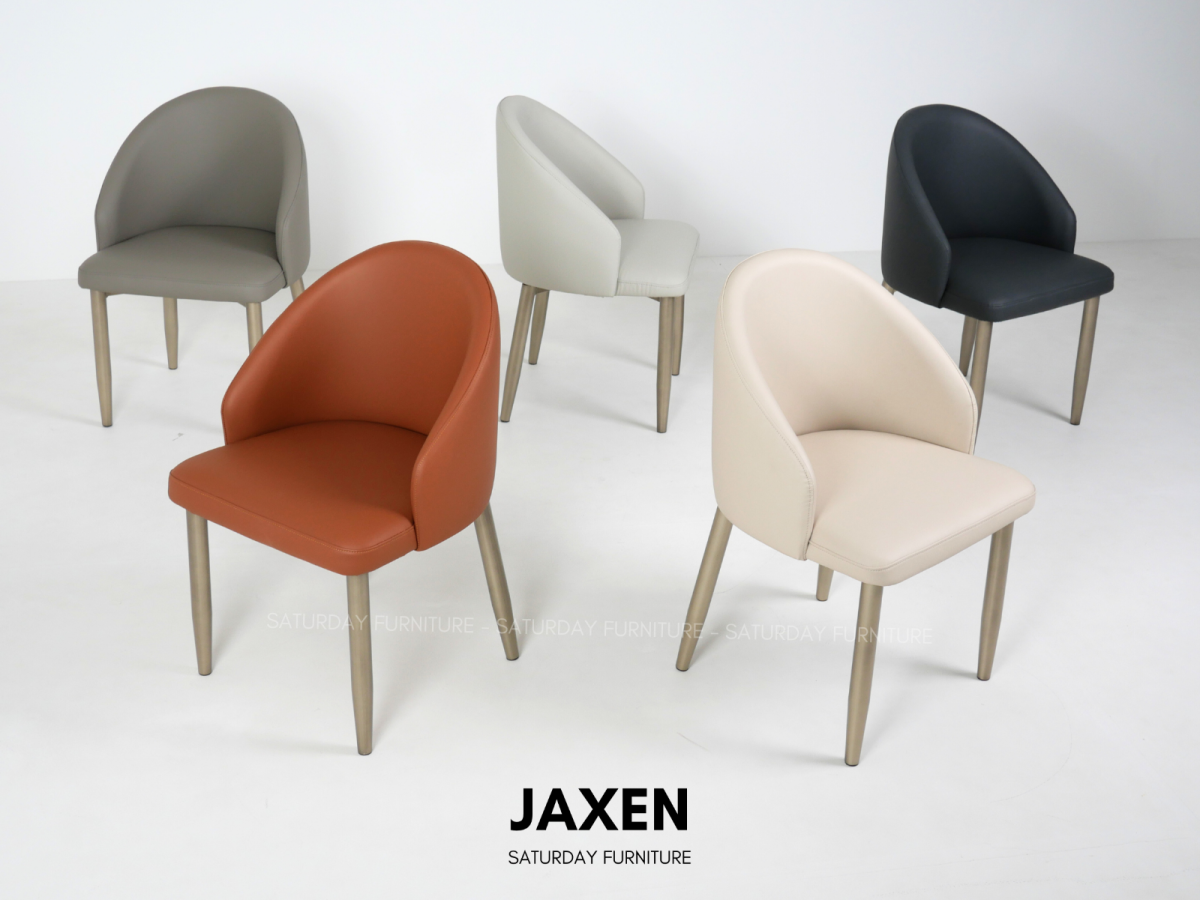 JAXE. เก้าอี้ทานอาหาร เบาะ หนัง pu - saturdayfurnitureth