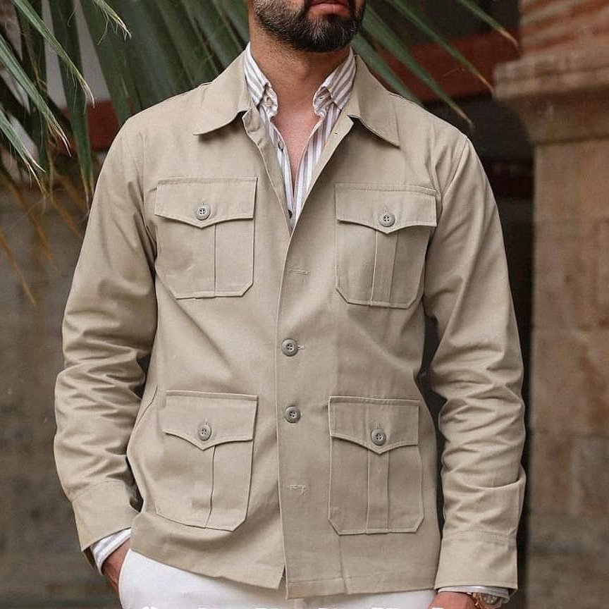 SAFARI JACKET (khaki) - phumm