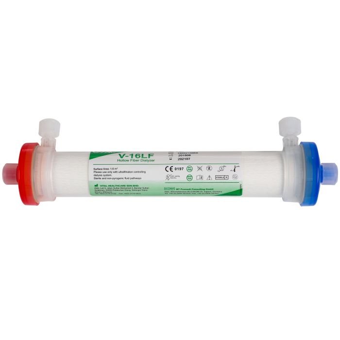 Hollow fiber dialyzer V-16LF (Low Flux 1.6m2) - petermediphar