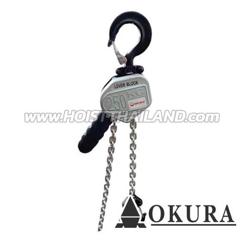 E-ALV-0.5T1.5M รอกโยก (อลูมิเนียม) ขนาด 0.5 ตัน ระยะยก 1.5 เมตร "OKURA"