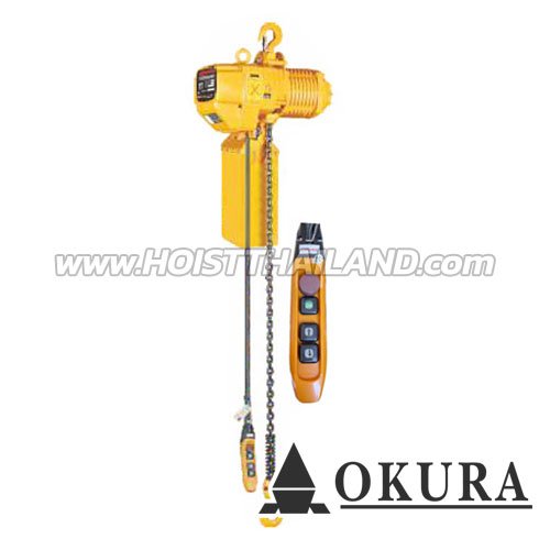 OK-20A-220V รอกโซ่ไฟฟ้า 2 ทิศทาง ขนาด 2 ตัน 220V OKURA - hoistthailand
