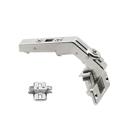 Corner cabinet bi-fold hinge