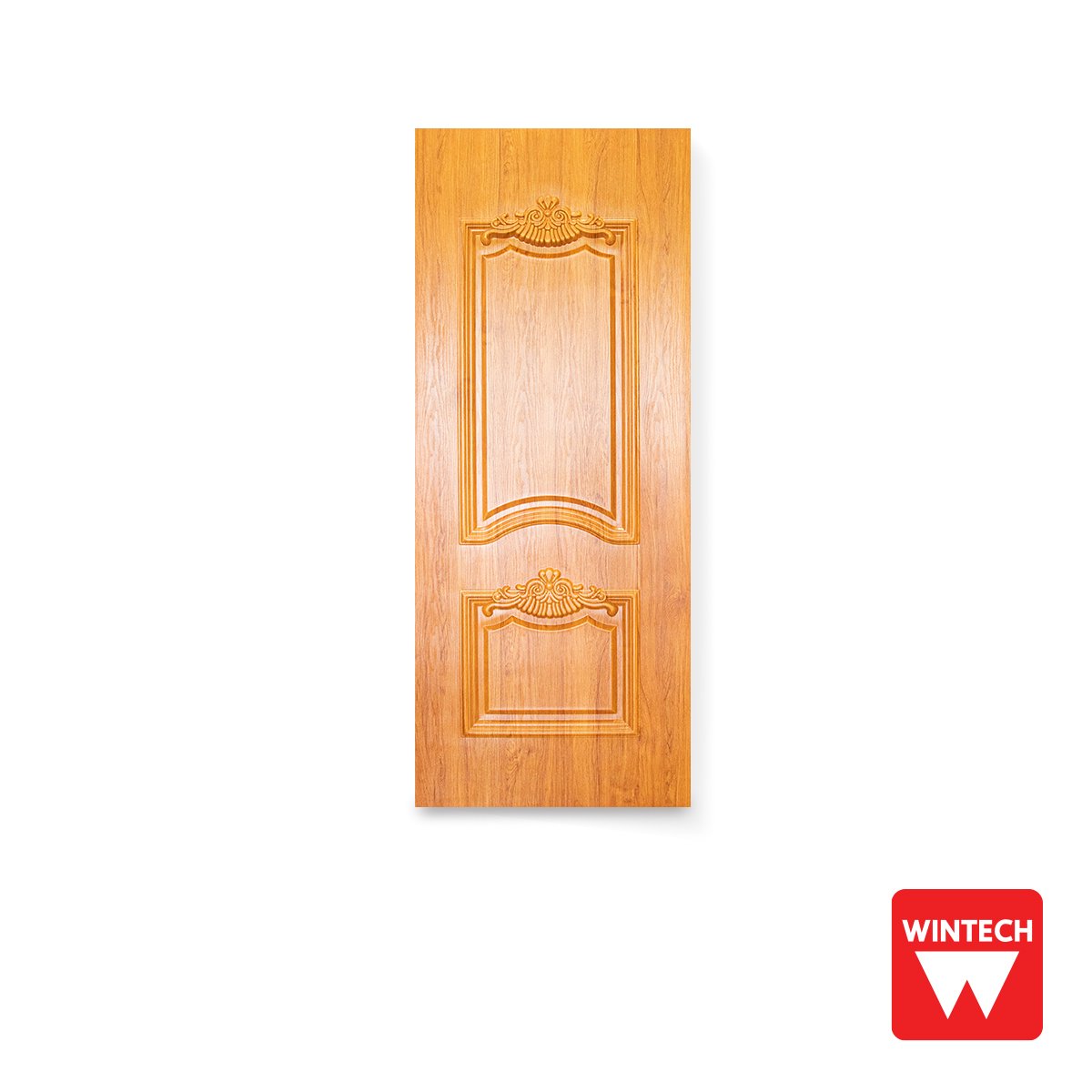 PVC Mullion Door with Golden Teak Pattern Wintech - rakangthonggroup