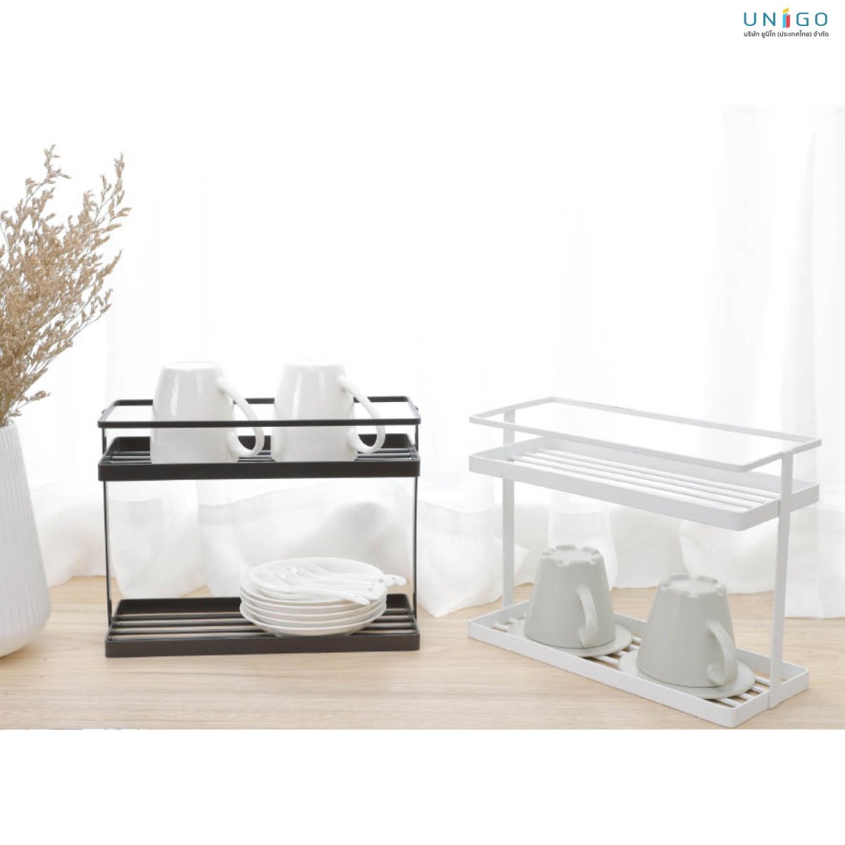 2-Tier Storage Rack - unigo