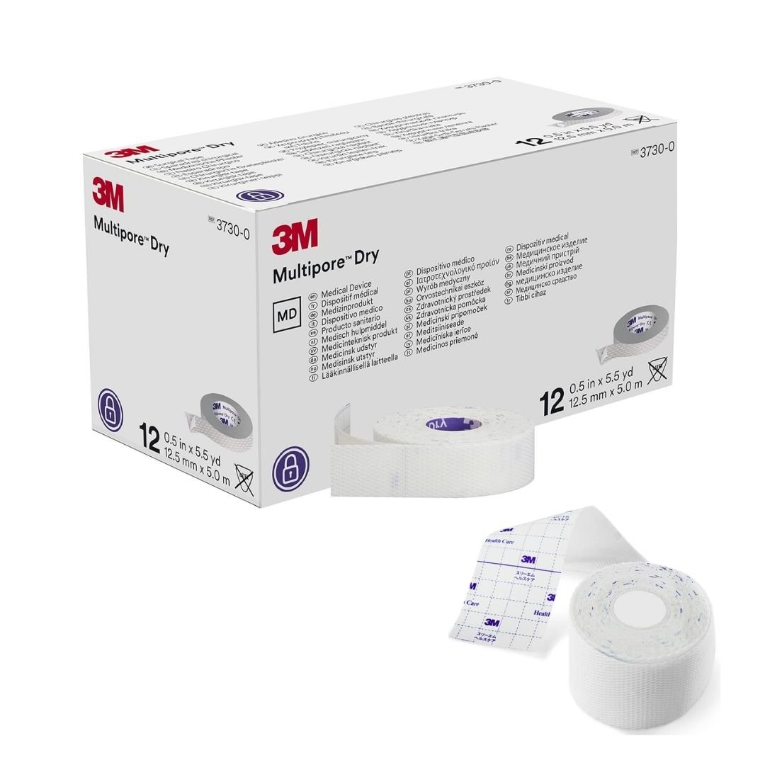 เทปผ้าโพลีเอสเตอร์เเบบถักทอ (Multipore Dry Surgical Tape) ยี่ห้อ 3M