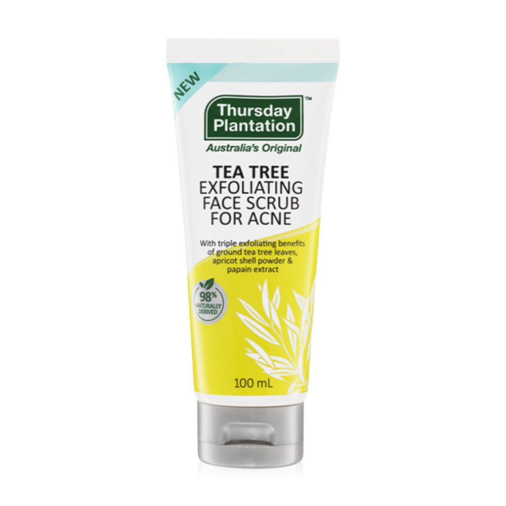 Thursday Plantation Tea Tree Exfoliating Face Scrub for Acne 100ml ...