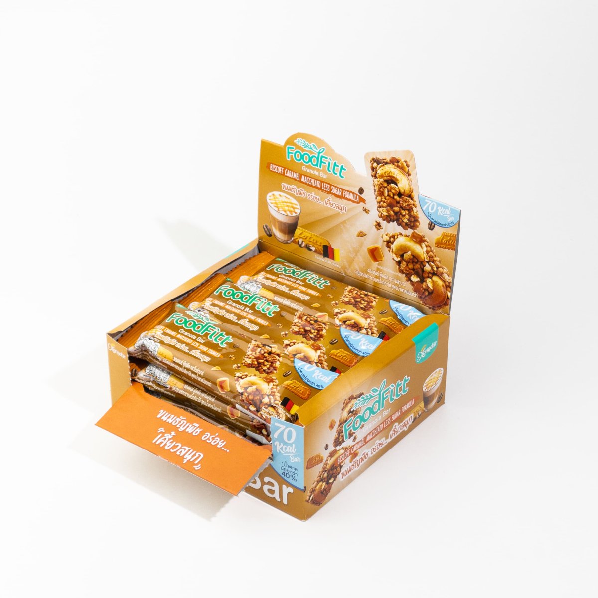 Foodfitt Granola bar Biscuits Caramel macchiato Less Sugar Formula [328 ...