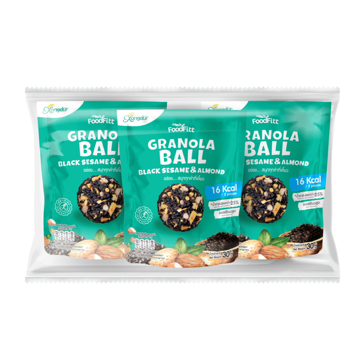 Black Sesame & Almond Cereal Ball