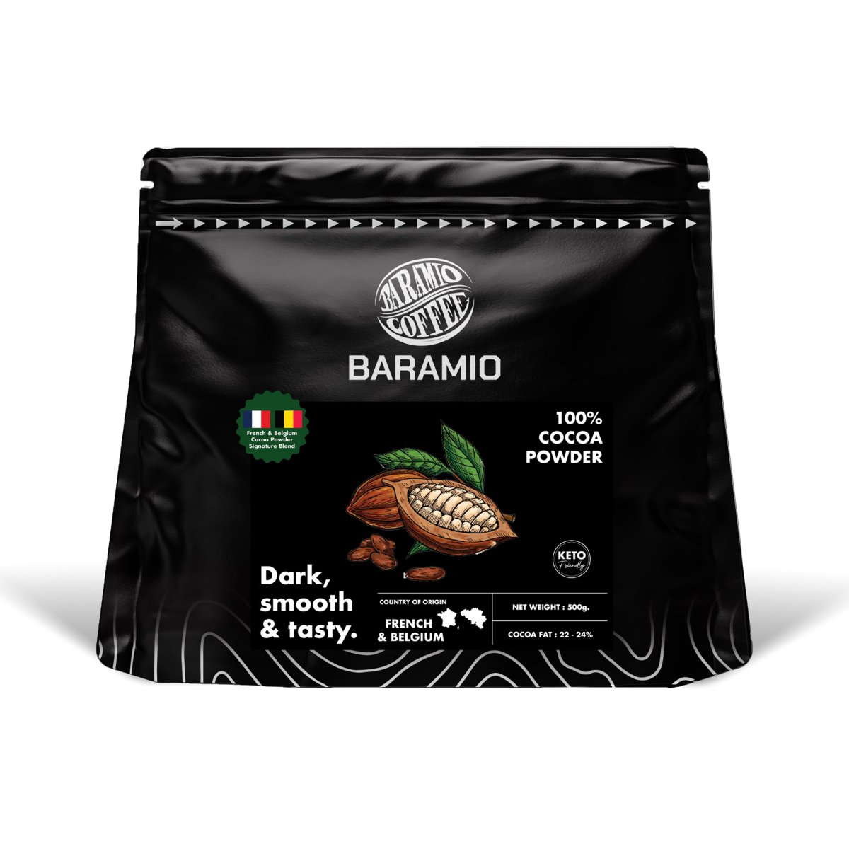 French&Belgian Dark Cocoa Powder 100 % 500g.-10kg.