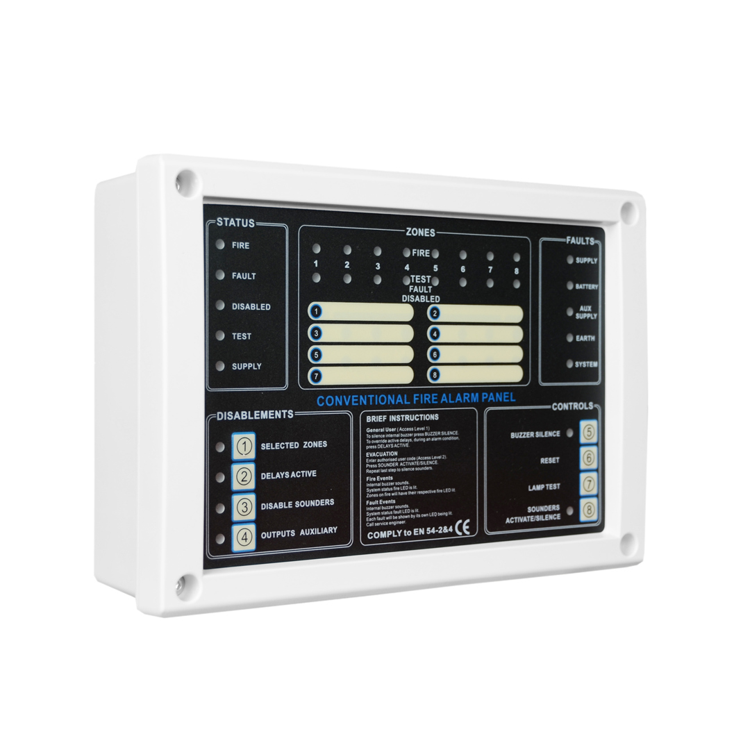 Fire Alarm Repeater Panel 8 Zones