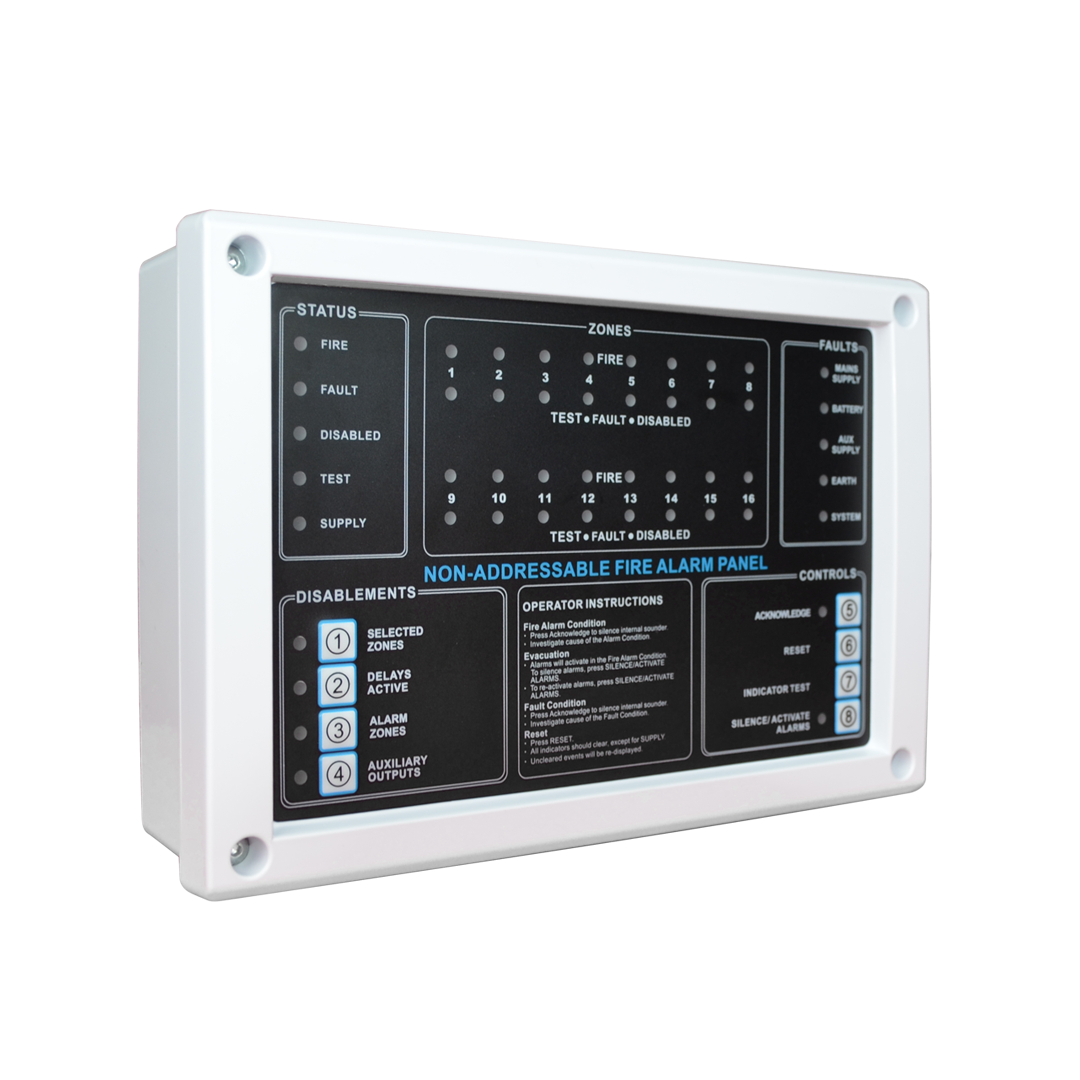 Fire Alarm Repeater Panel 16 Zones
