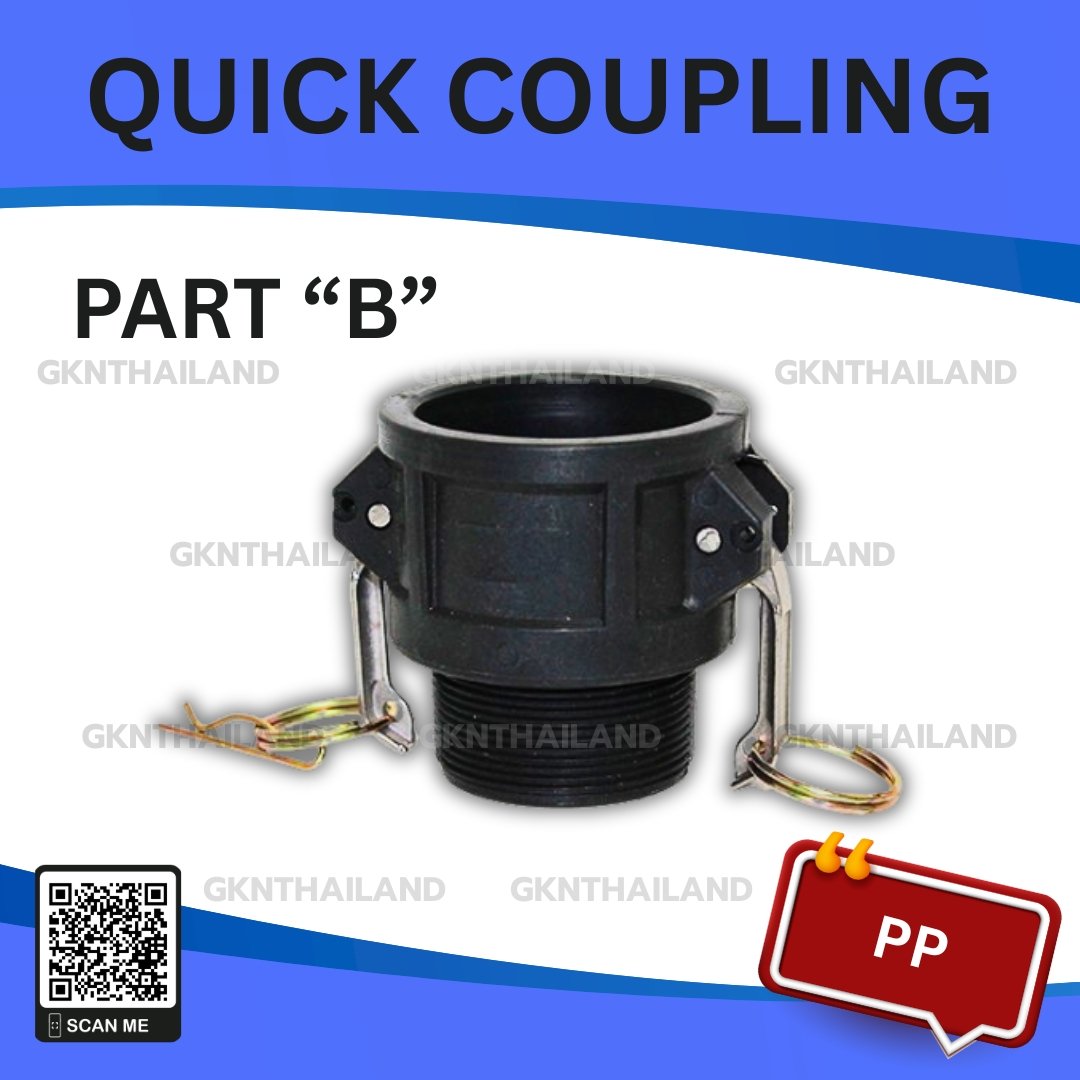 PP QUICK COUPLING PART "B" SIZE : 3"(BSPT)