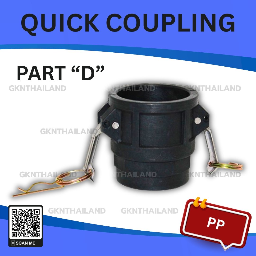 PP QUICK COUPLING PART "D" SIZE : 1.1/2"(BSPT)