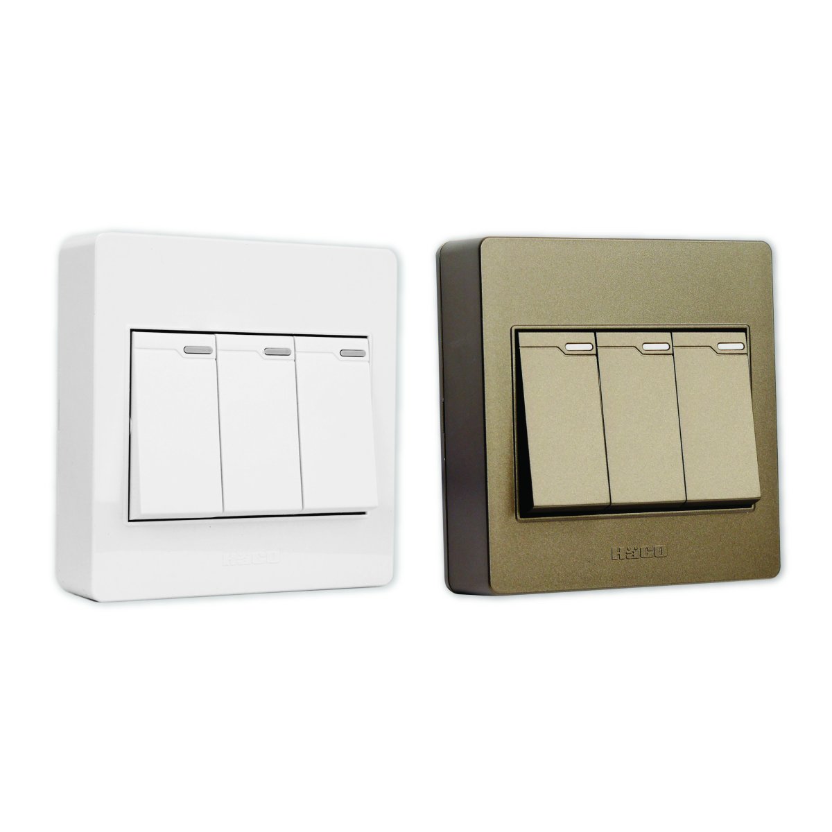 M-Plus Series 3 Gang Switch set - hacothailand