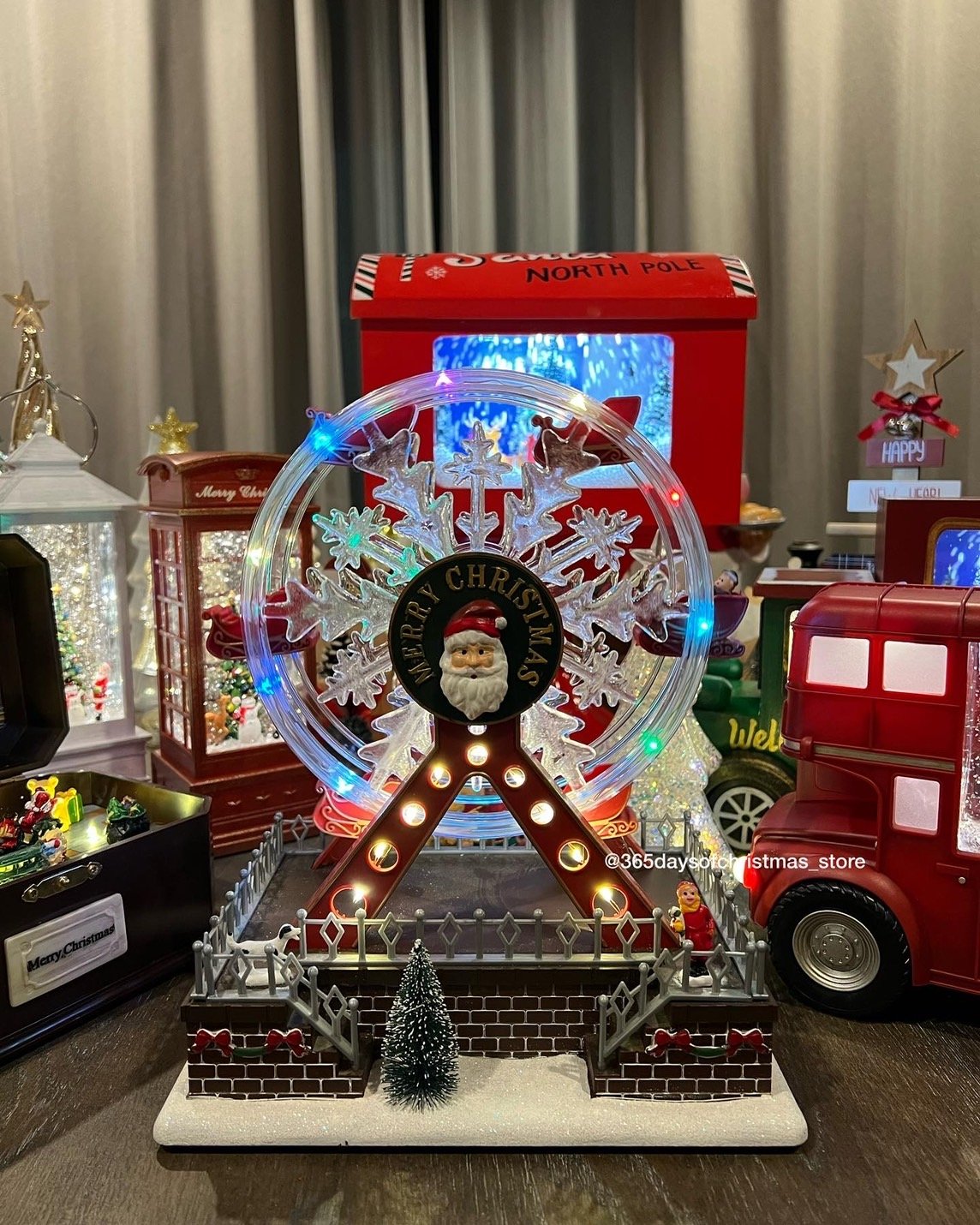 Christmas Ferris Wheel Music Box