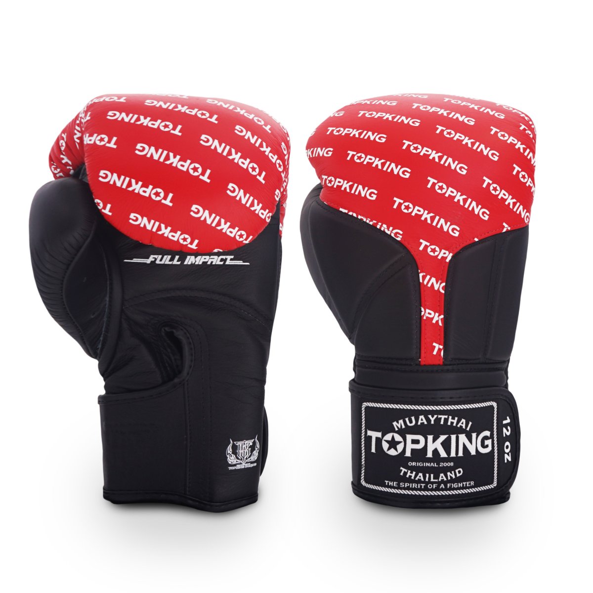 TOPKING GLOVES BLACK RED FULL IMPACT