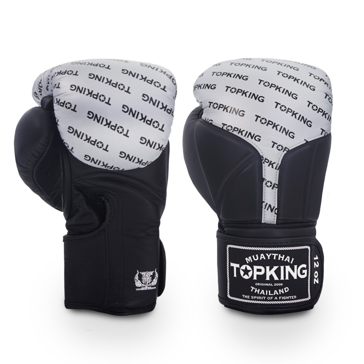 TOPKING GLOVES BLACK SILVER FULL IMPACT
