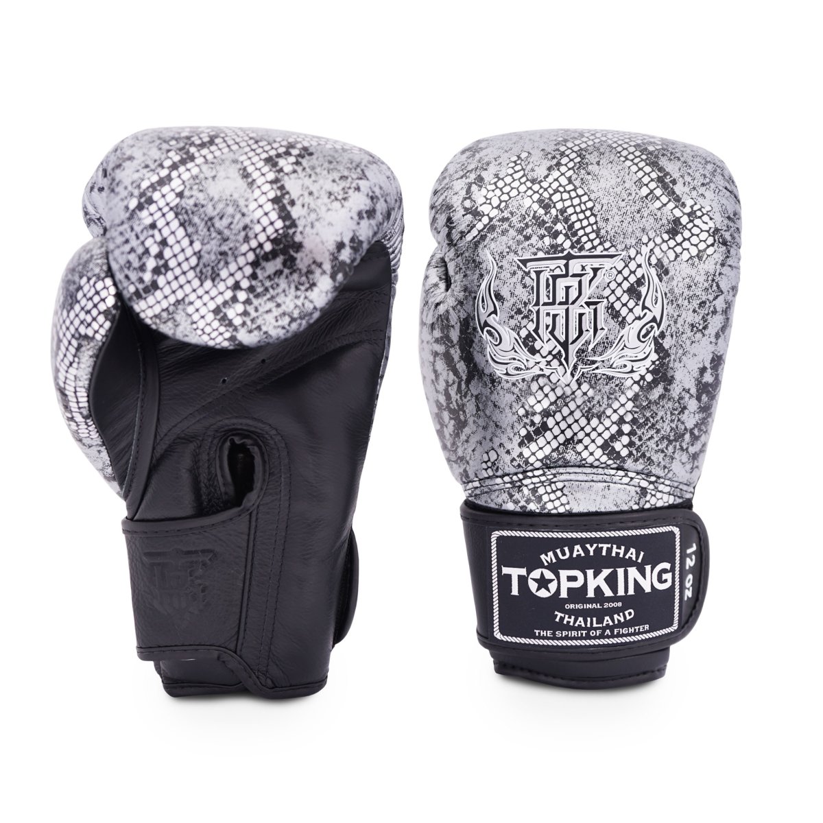 TOPKING GLOVES BLACK SILVER SUPER SNAKE