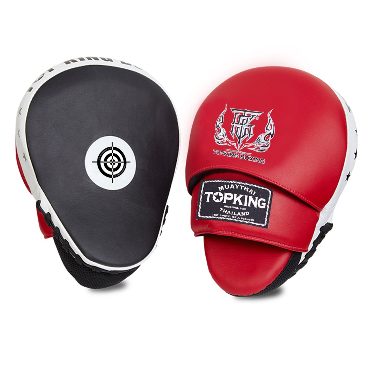 TOPKING FOCUS MITTS BLACK WHITE RED “ SUPER