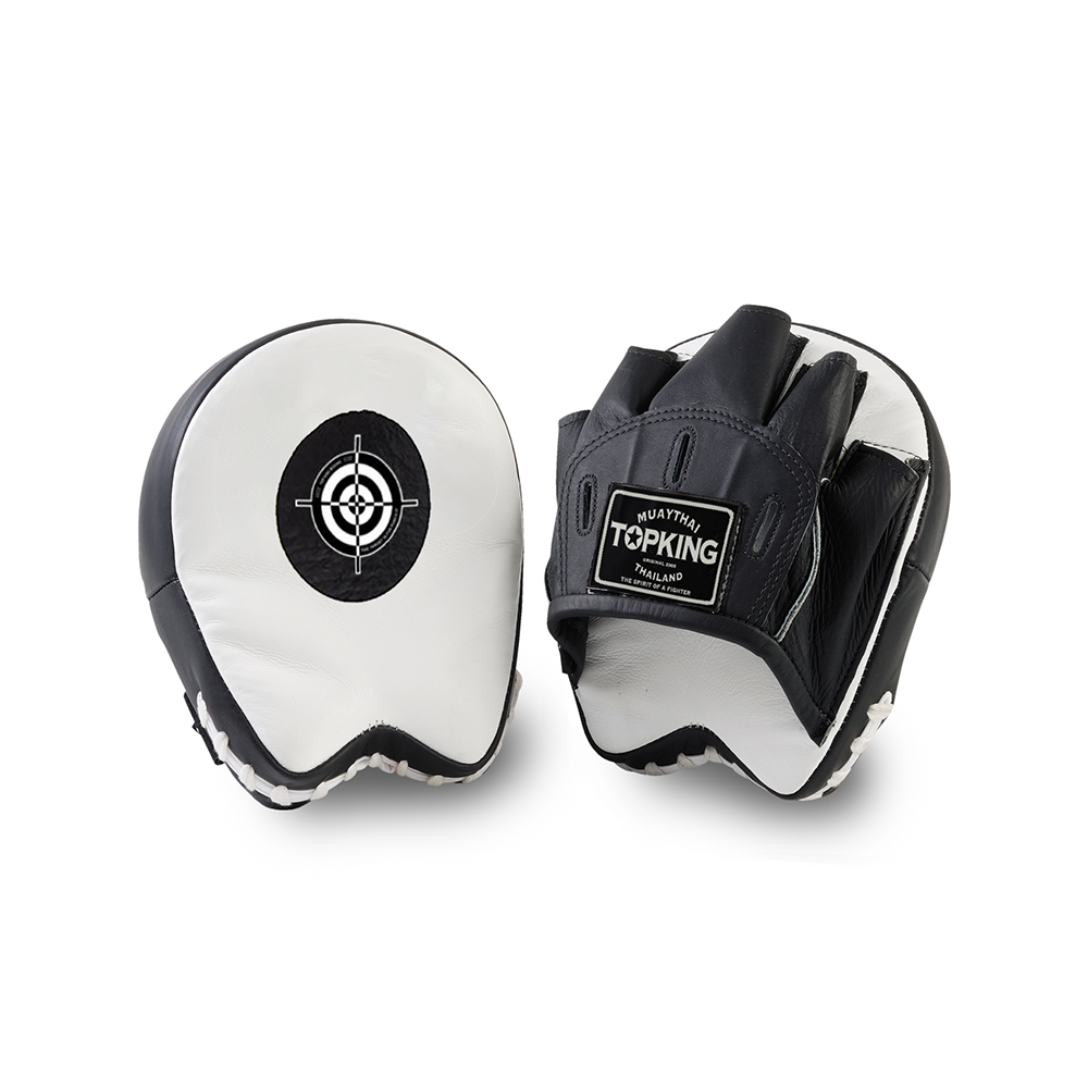 TOPKING FOCUS MITTS WHITE BLACK “ PROFESSIONAL