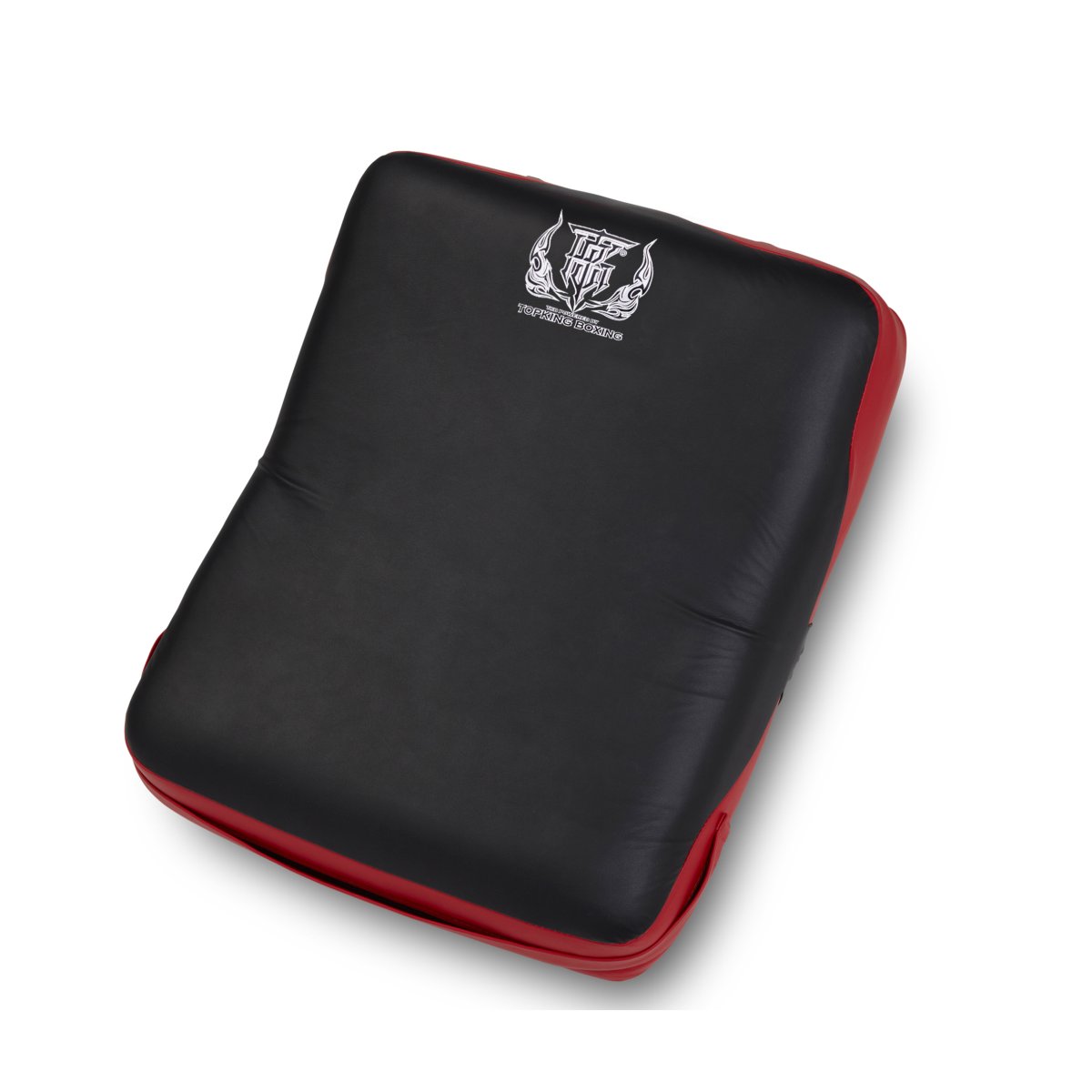 TOPKING KICKING SHIELD BLACK RED "CURVED SHAPE" - topkingboxing