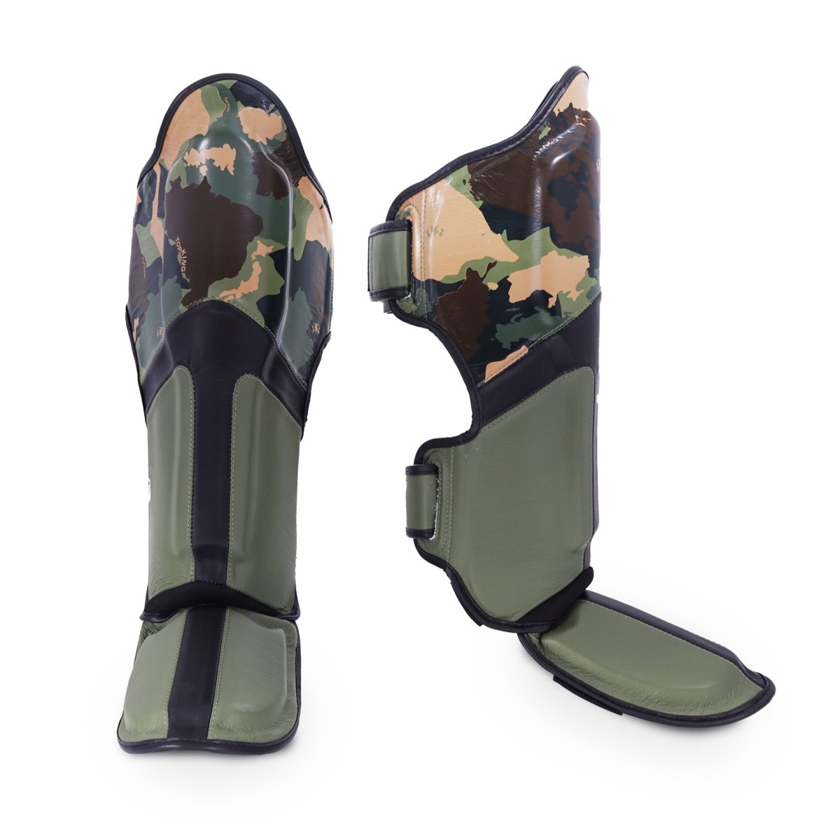 TOPKING SHIN GUARDS GREEN CAMOUFLAGE