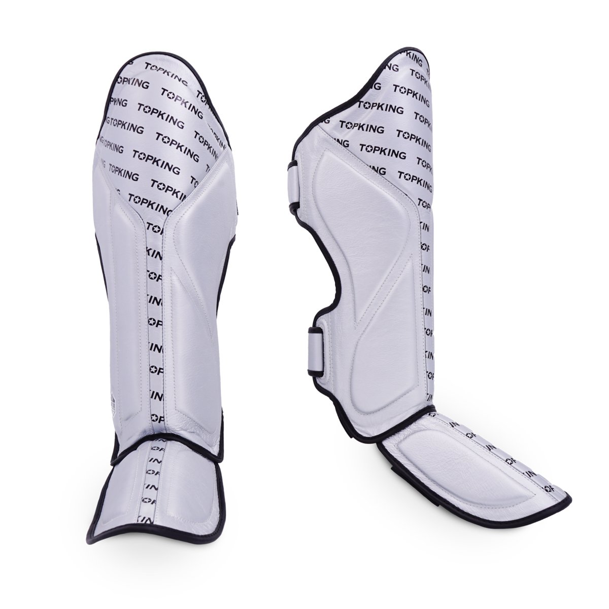 TOPKING SHIN GUARD SILVER FULL IMPACT