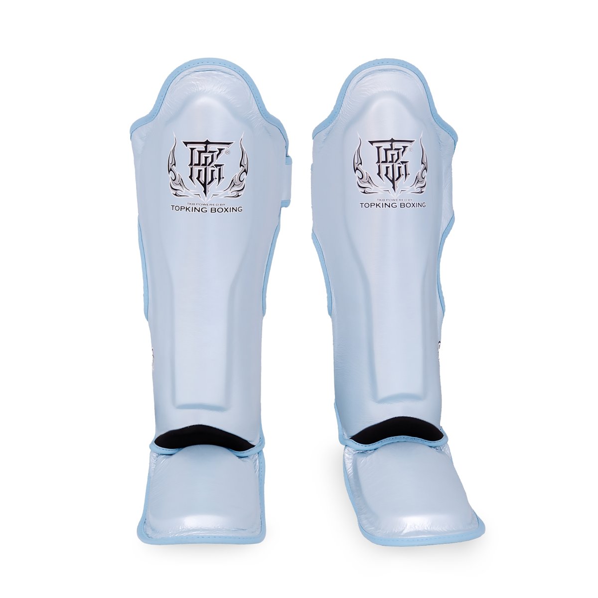 TOPKING SHIN GUARD PAERL BLUE “ PRO ” GENUINE LEATHER