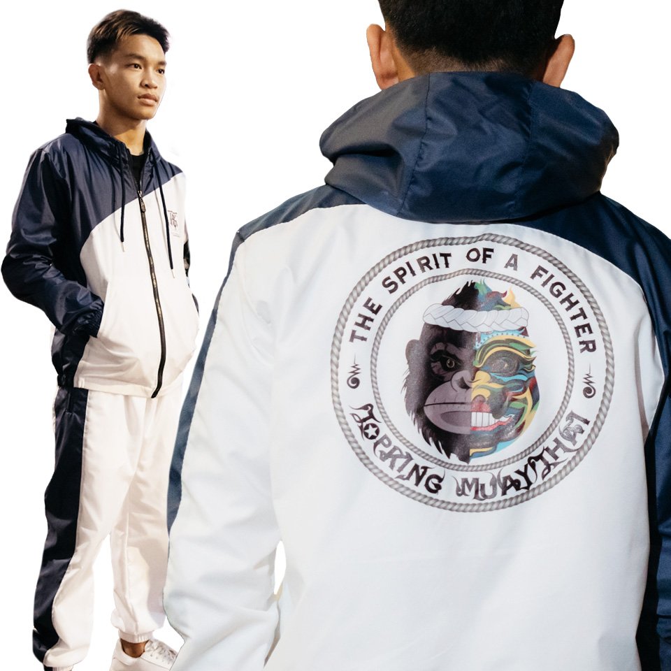 TOPKING WHITE NAVY TRACK SUITS