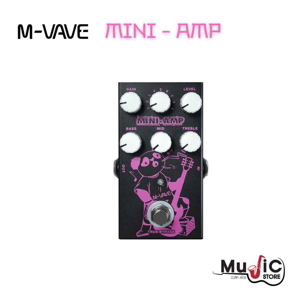 The M-VAVE Mini Amp effect model simulates 9 legendary amps ...