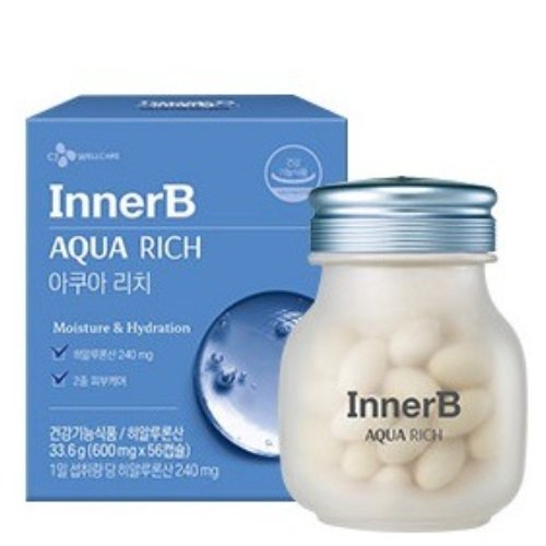 CJ InnerB Aqua Rich 600mg x 56 Capsules - testerkorea