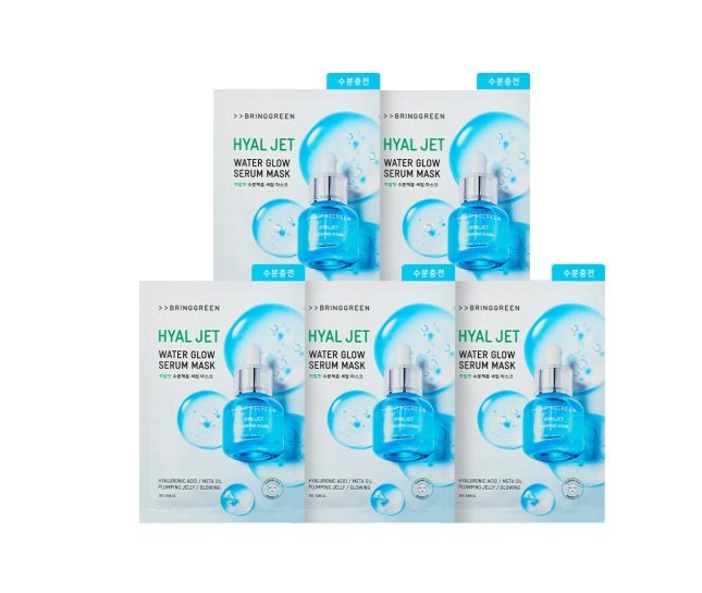 Bring Green Hyal Jet Water Glow Serum Mask 5p. - testerkorea