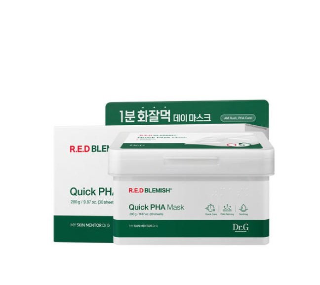 Dr.g R.E.D Blemish Quick PHA Mask (30pcs) - testerkorea
