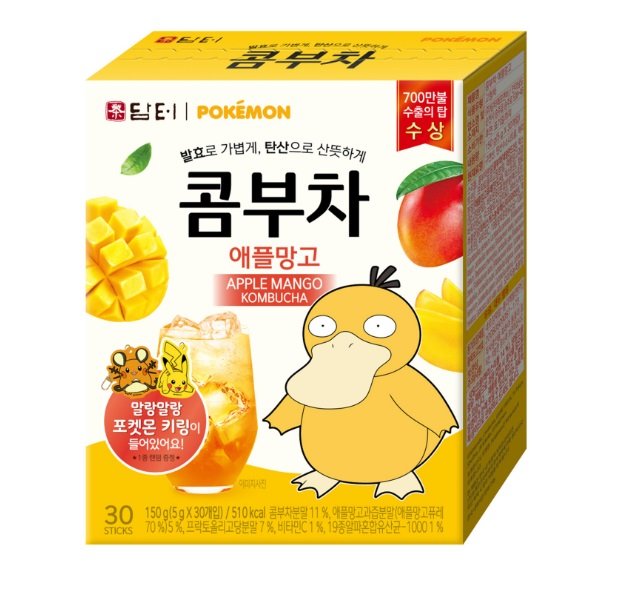 Damtuh Pokemon Kombucha Apple Mango 5g x 30pieces - testerkorea