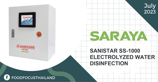 SANISTAR SS-1000 ELECTROLYZED WATER DISINFECTION - foodfocusupdate