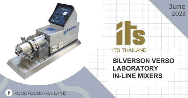 SILVERSON VERSO LABORATORY IN-LINE MIXERS - foodfocusupdate