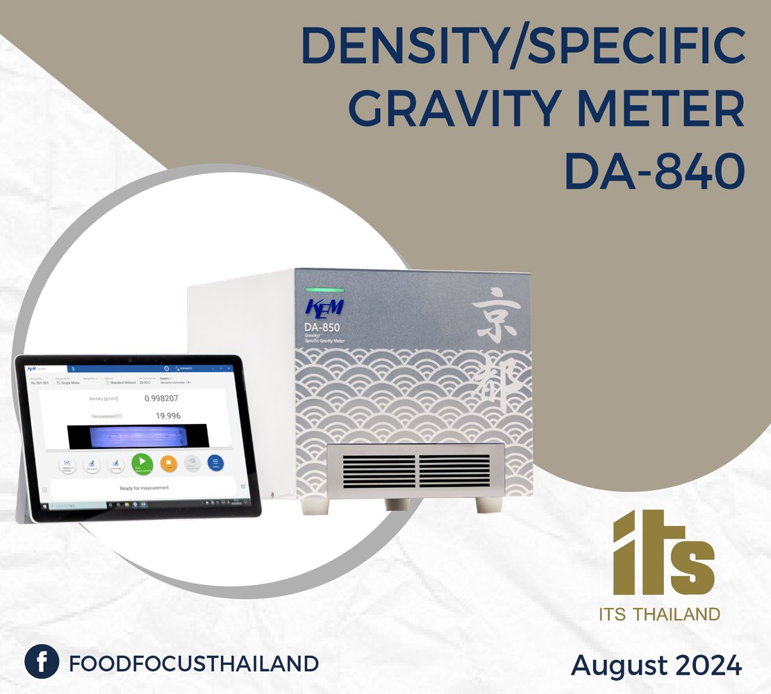 DENSITY/SPECIFIC GRAVITY METER DA-840 - foodfocusupdate