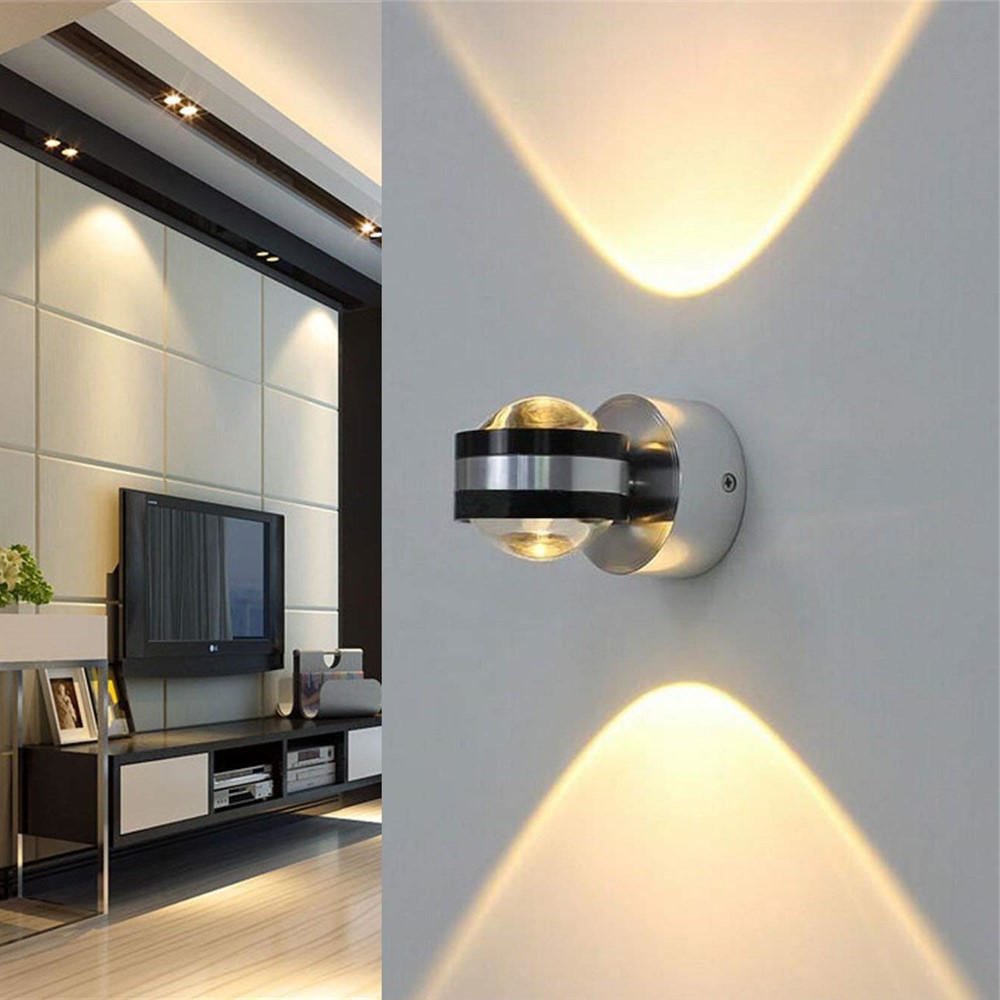 LED Wall light recessed Crystal Light