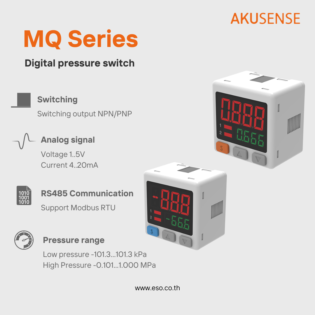 Digital pressure switch - MQ-20DNA (-0.1..1MPa , NPN/4-20mA)