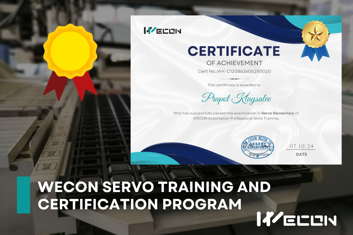 Wecon Servo Technical Training and Certification Program
