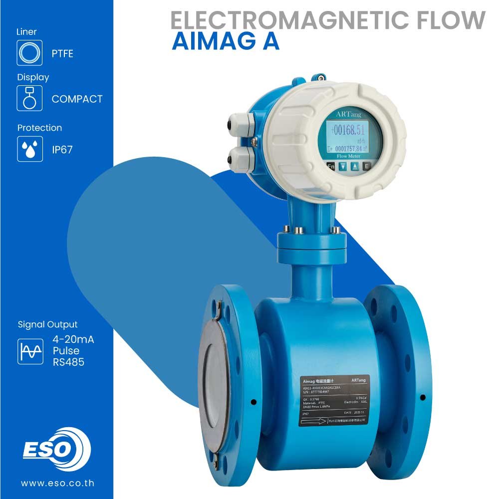 Aimag A Electromagnetic Flow Meter / Liner PTFE/Compact