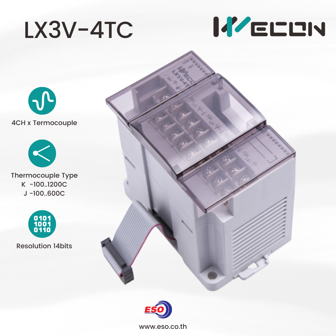 LX3V-4TC Expansion Module / 4 Thermocouple input (K,J)