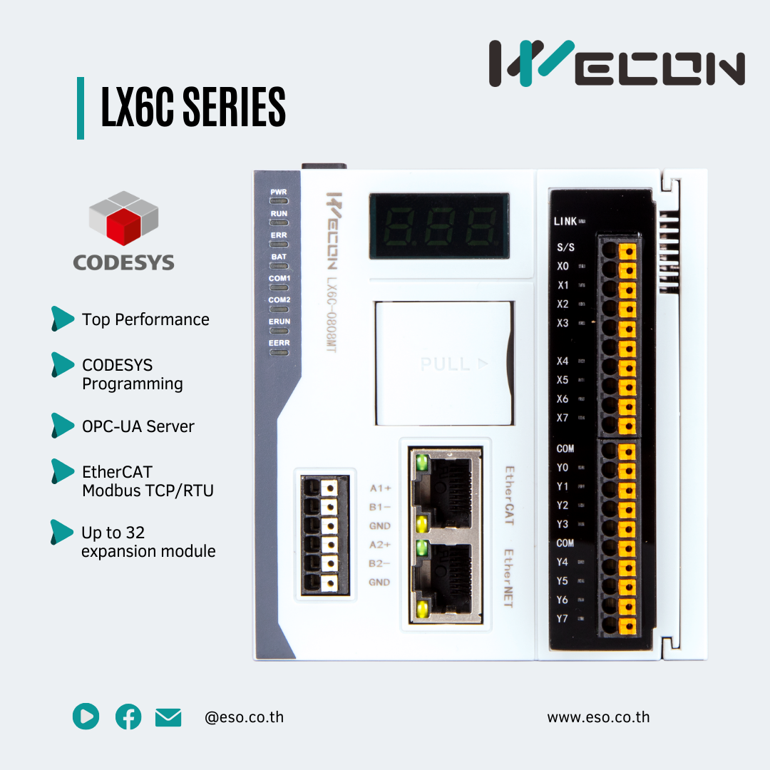 PLC LX6C-0808MT-DB / 8 Digital input , 8 Digital output Transistor - eso