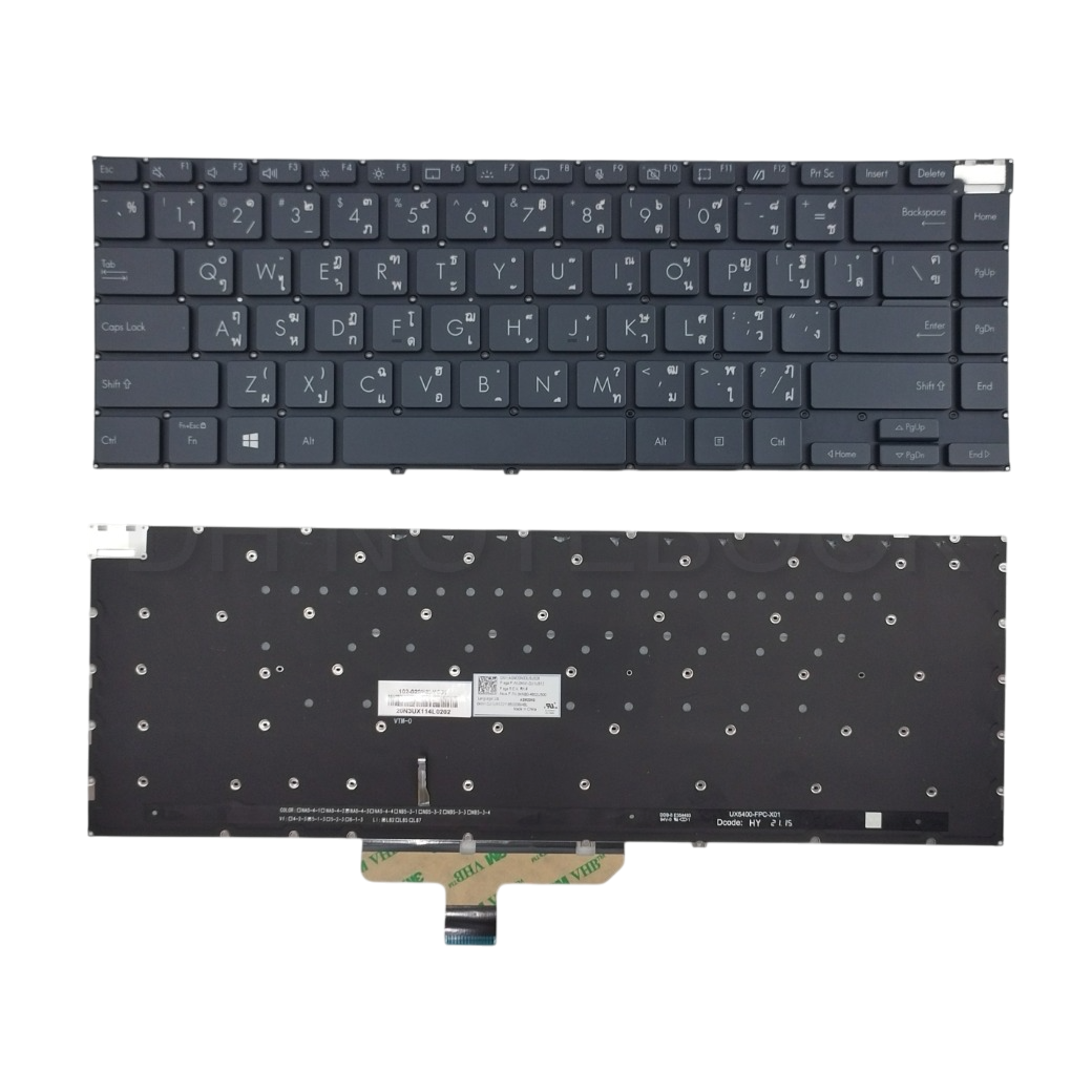 คีย์บอร์ด ASUS ZenBook 14X OLED UX5400 UX5401 (0KNB0-4602US00 / 0KN1 ...