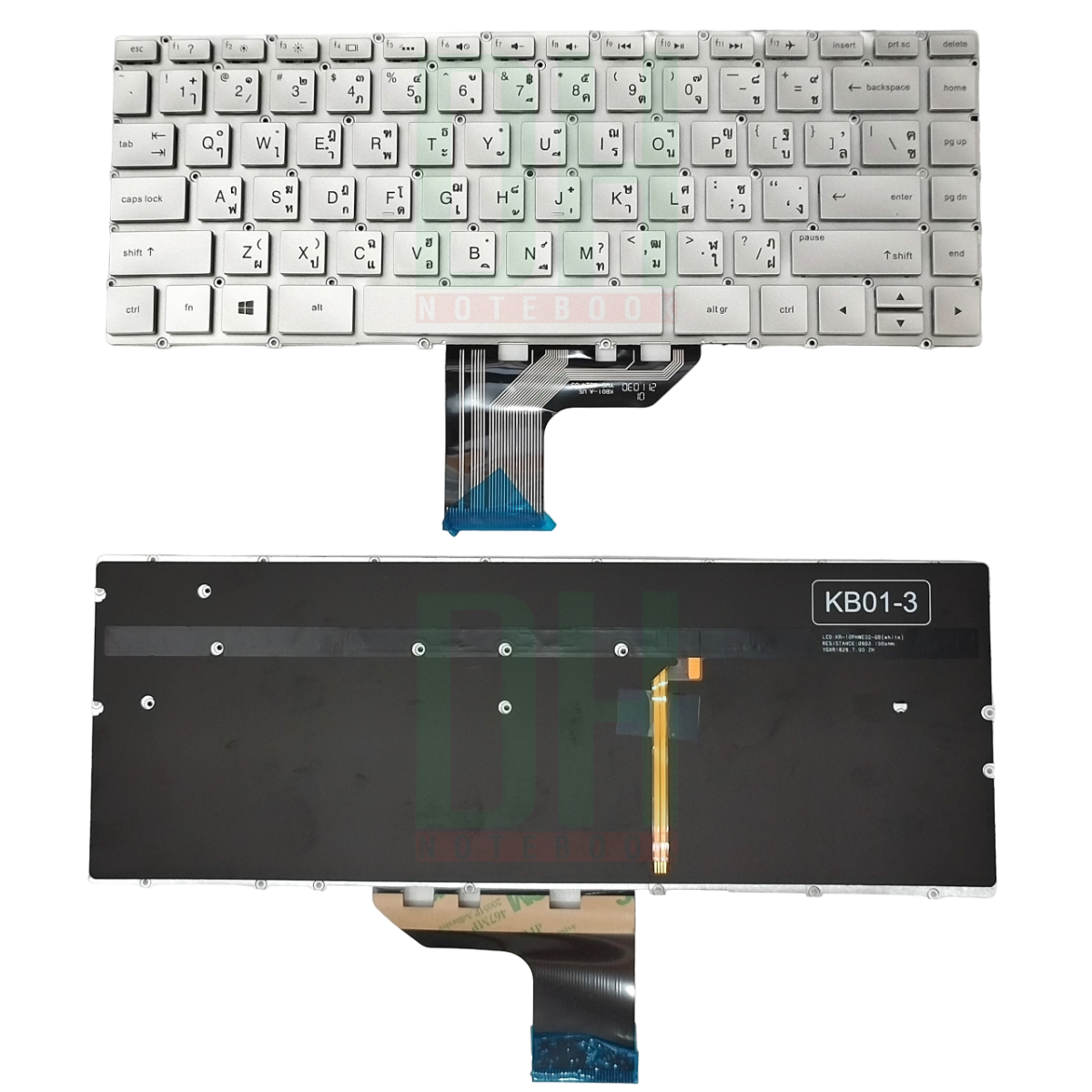 แป้นพิมพ์ คีย์บอร์ดโน๊ตบุ๊ค HP X360 13-AC, 13-AG, 13-AD, 13-AE, 13-BF ...