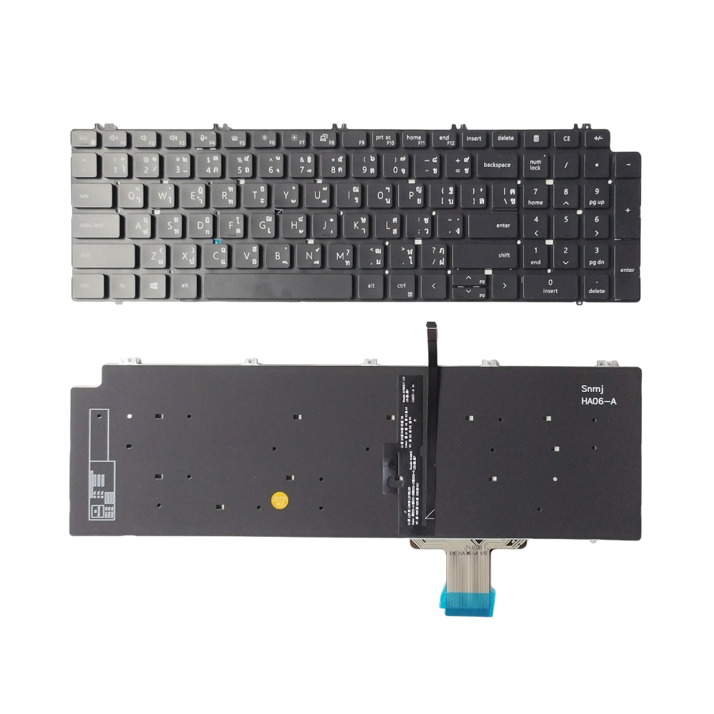 คีย์บอร์ดโน๊ตบุ๊ค Dell Precision 7750, 7550, 7760, 7560 | อะไหล่ OEM ...