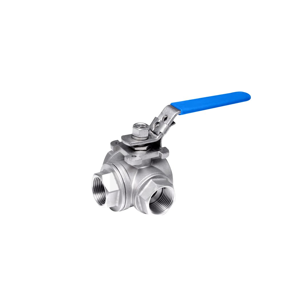T PORT BALL VALVE 3way ISO5211 DIRECT MOUNTING PAD stainless steel 316 ...