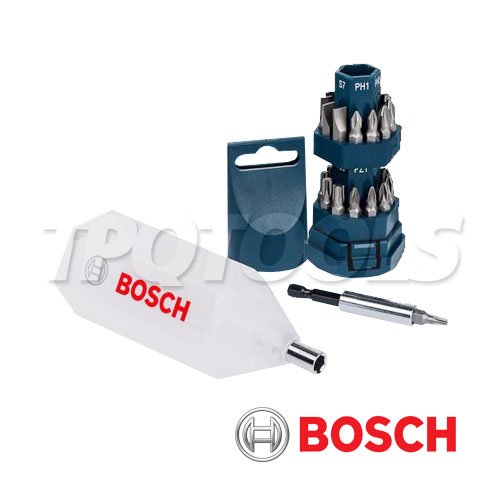 ชุดไขควงมือพร้อมดอกไขควง 25 ชิ้น Blue Big Bit BOSCH Screwdriver bit set ...