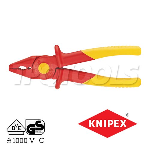 KNIPEX 986201 คีมปากแบน/คีมปากจิ้งจกพลาสติก ขนาด 180 มม. / 7 นิ้ว ...